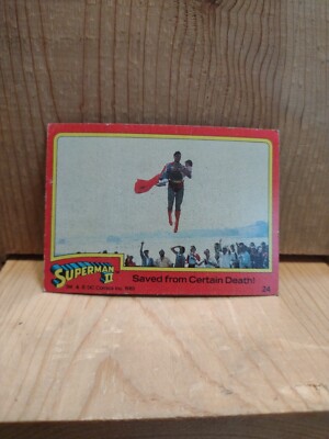 1980 Dc Comics Superman II Cards: #24 Saved From Certain Death! Box69 ...