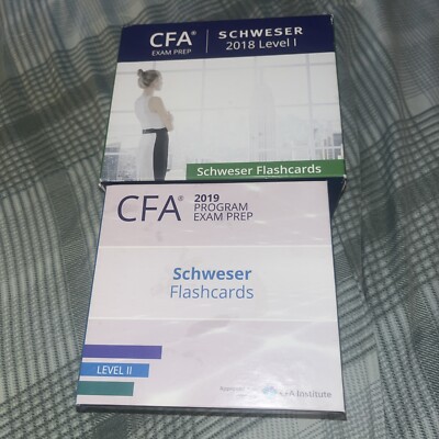 CFA Exam Lv1 2018,lv2 2019 Flash Cards | eBay