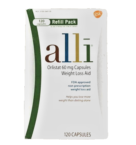 ALLI 120 Capsules Refill Pack - Orlistat 60mg, Original Sealed Box. Exp ...