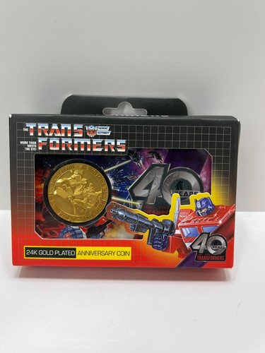 Transformers 40th Anniversary 24k Gold Plated Coin Collector limited ...