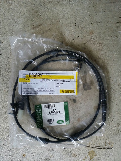 LAND ROVER OEM Front Brake-Disc Pad Wear Indicator Sensor LR033275 | eBay