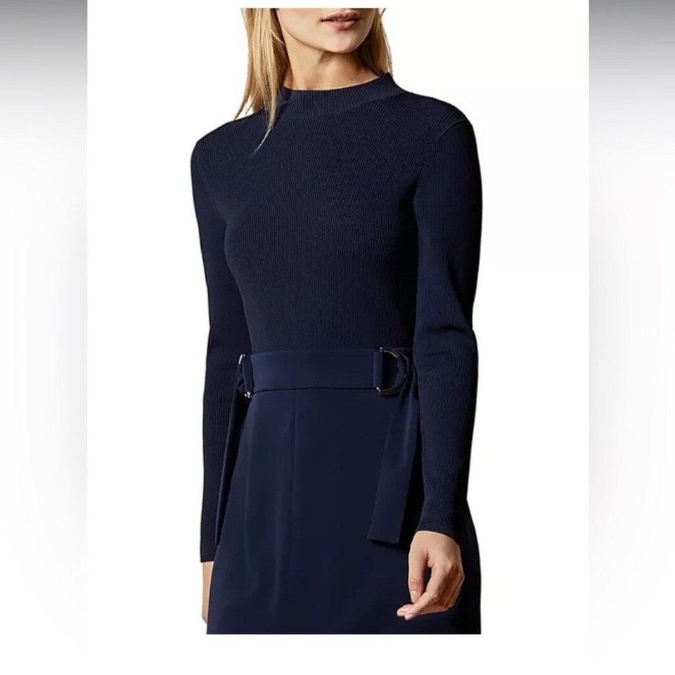 NWT Ted Baker Knitted Mockable D Ring Dress | eBay