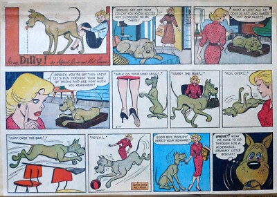It's Me, Dilly! by Andriola - GG art! - half-page Sunday comic - Feb ...