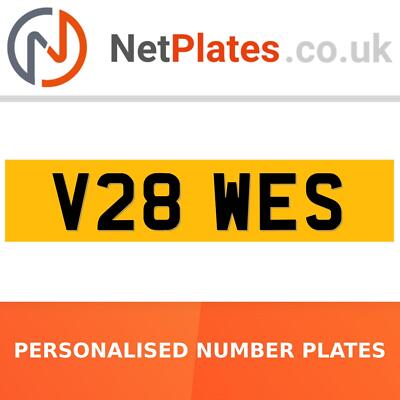V28 WES - Prefix-Type NetPlates.co.uk Private Number Plate - on DVLA ...