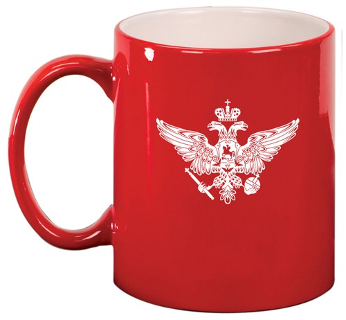 11oz Ceramic Coffee Tea Mug Glass Cup Russia Russian Eagle | eBay