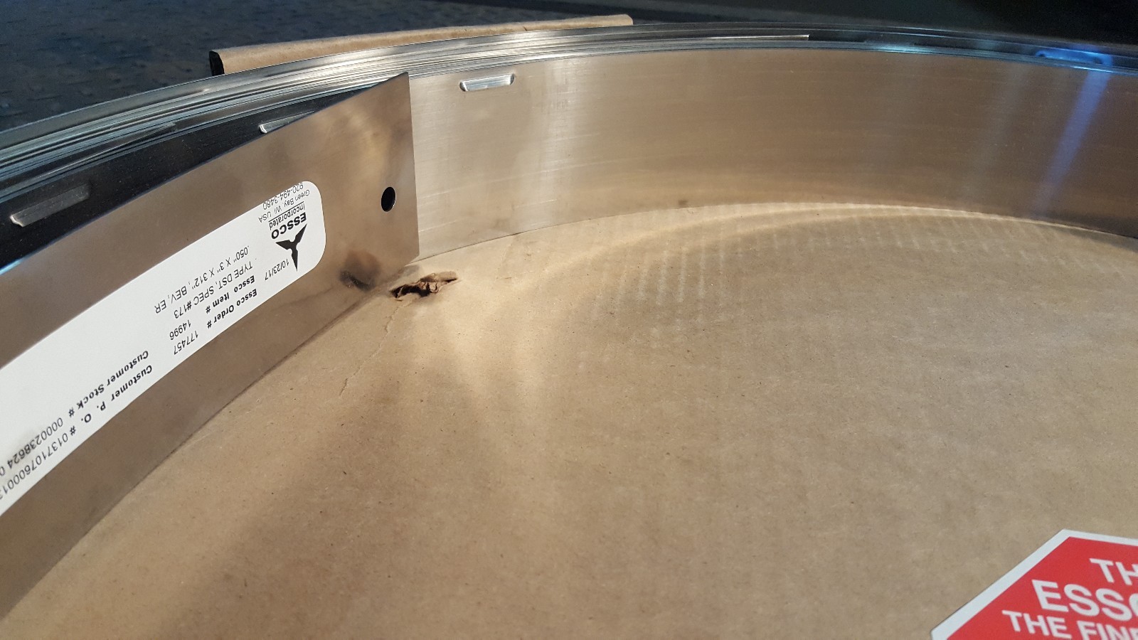 Essco Kadant Precision Ground Doctor Blade DST Spec 173 .050" x 3" x ...