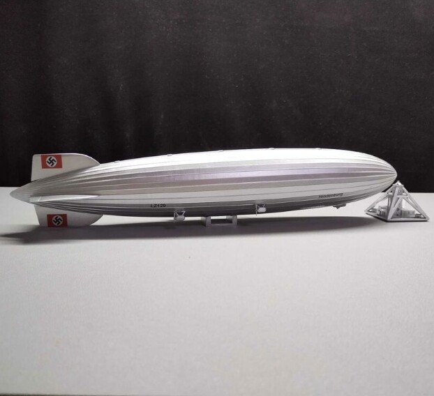 1/1000 Scale WW2 LZ 129 Hindenburg Model 3D Painted Finished Model Gift ...