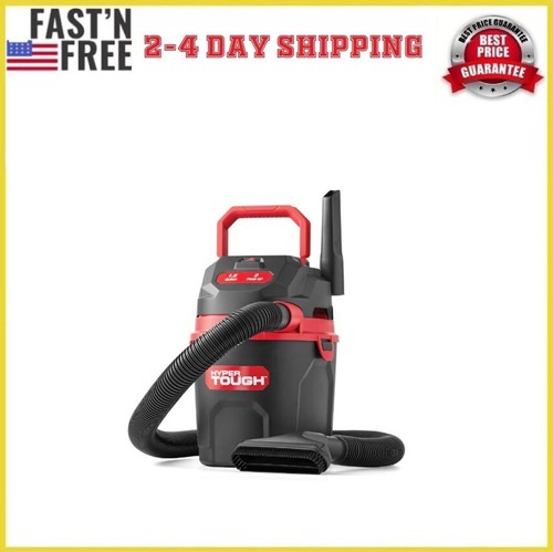 Hyper Tough 1.5 Gallon 2 Peak HP Poly Wet/Dry Vacuum VH105 3502 ...