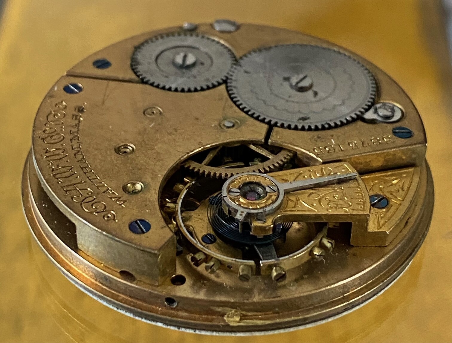 American WALTHAM 16 Size Hunting Model Movement FANCY DIAL 1892 | eBay