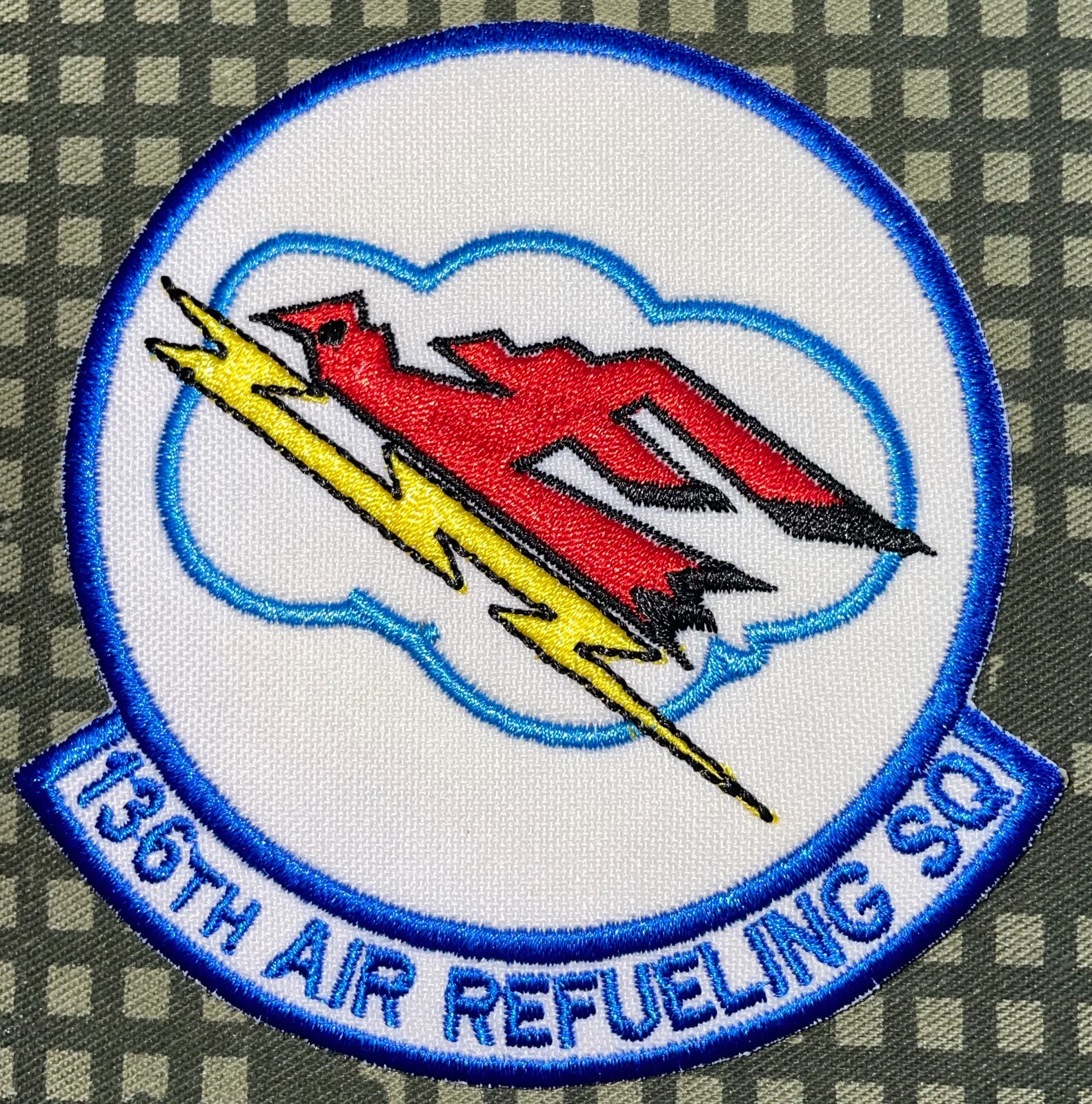 USAF 136th Air Refueling Sq Patch Hook & Iron-On Repro New A386 | eBay