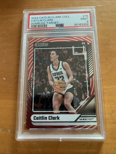 2024 Caitlin Clark Coll Donruss Red Mint 9 By PSA | eBay
