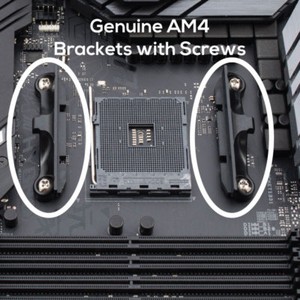 Genuine AM4 AMD CPU Cooler Motherboard Mounting Brackets with Screws | eBay