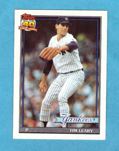 1991 Topps Baseball Card #161 Tim Leary Yankees | eBay
