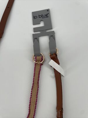 Lip Blue Linea Pelle Women's Size S Belt Set of 2 Brown Rope Beaded ...