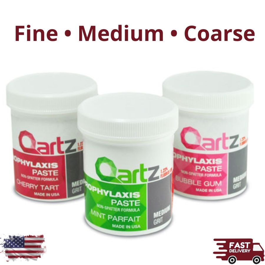 12oz Jar Dental Prophy Fluoride Paste Fine Medium Coarse NonSplatter ...
