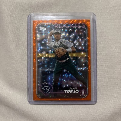 2024 Topps Update Series - Alan Trejo #US7 Orange Crackle Foilboard ...