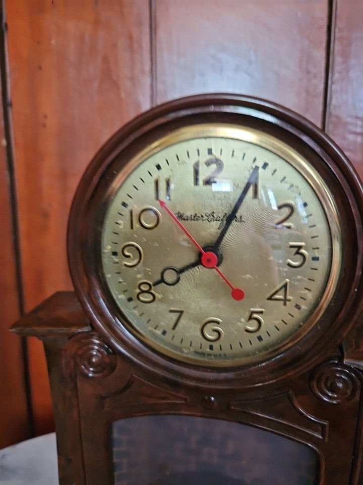 Vintage MasterCrafters FIREPLACE MANTEL CLOCK Model 272 USA Working ...
