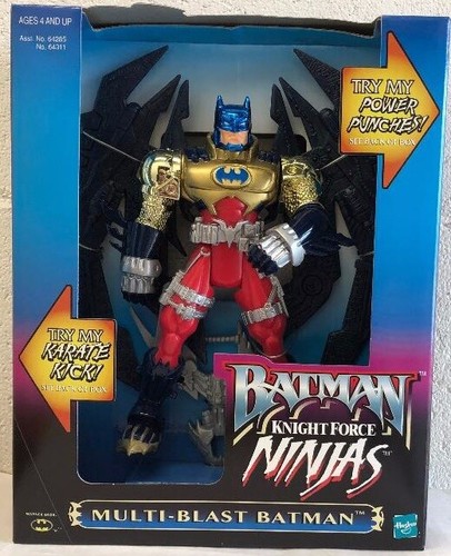 Batman Knight Force Ninjas Deluxe Multi-Blast Batman Kenner Karate Kick ...