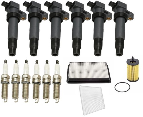 Direct Ignition Coils Spark Plugs & Filters For Hyundai Santa Fe 3.3L ...