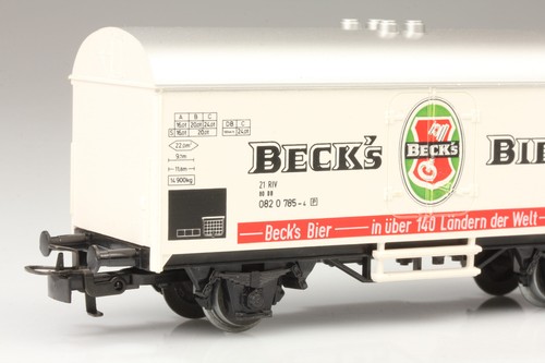 H0 Primex Märklin Bierwagen Becks Bier 082 0 785-4 Schmutz/Kratzer m ...
