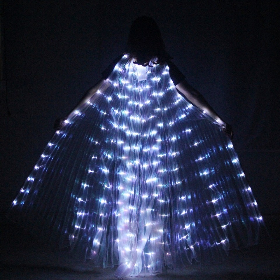 LED Isis Wings Belly Dance Costume Egyptian Isis Wing Glowing Angel ...