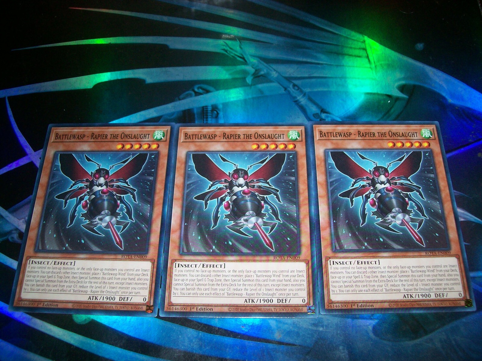 3x Battlewasp - Rapier the Onslaught 1st Edition Common ROTA-EN009 Yu ...