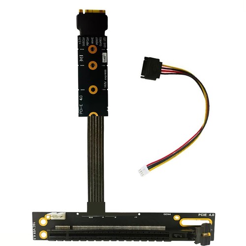 M.2 to PCIe x16 Graphics Card Adapter Cable With SATA Power Cable ...