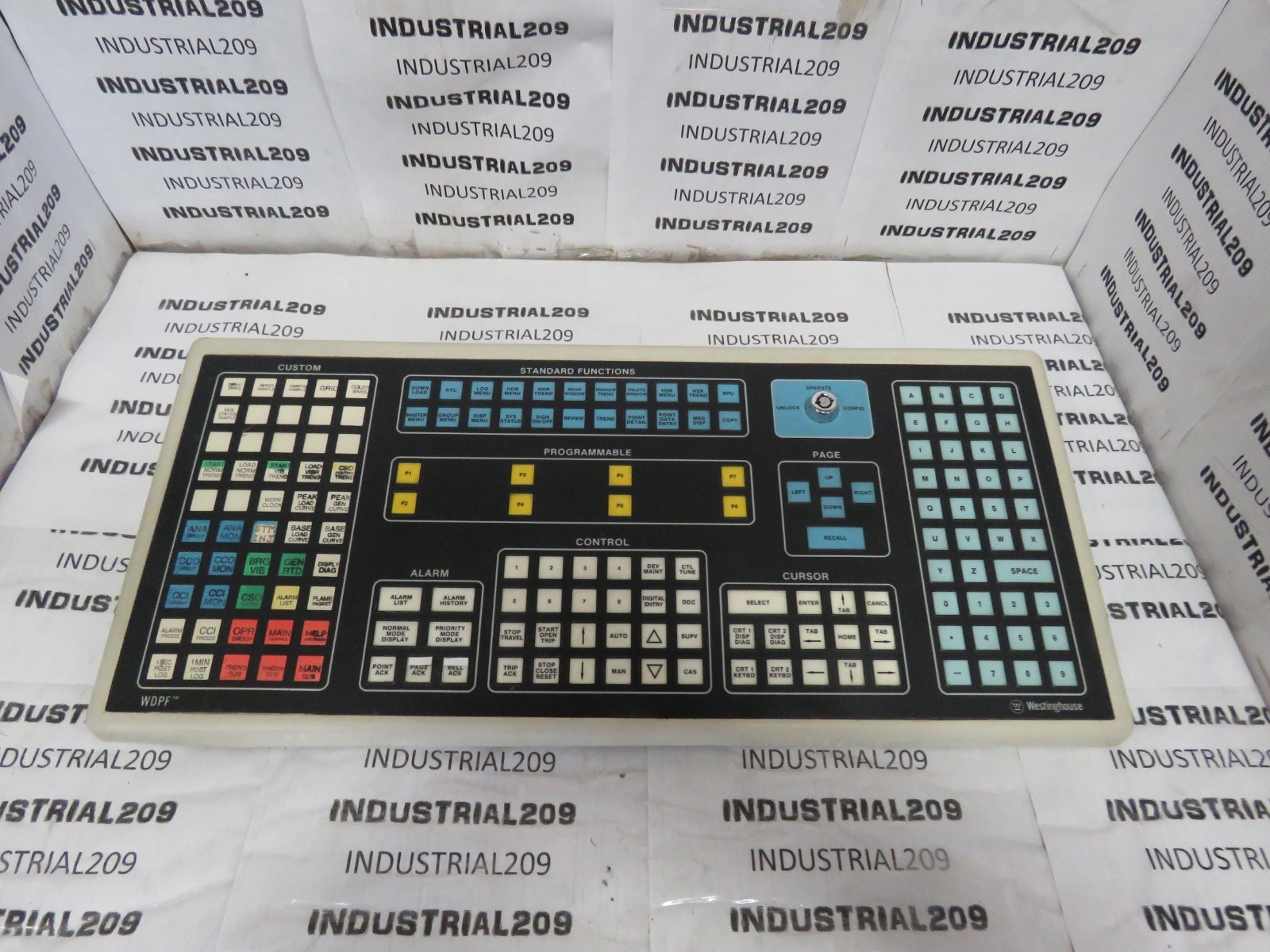 Control room. Text on the left side monitor: NASA Lewis Research Center ...