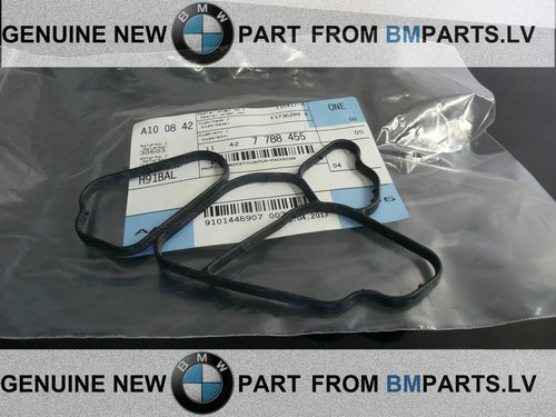 NEW GENUINE BMW E60 LUBRICAT SYST OIL FILTER HEAT EXCHANGER SEAL ...