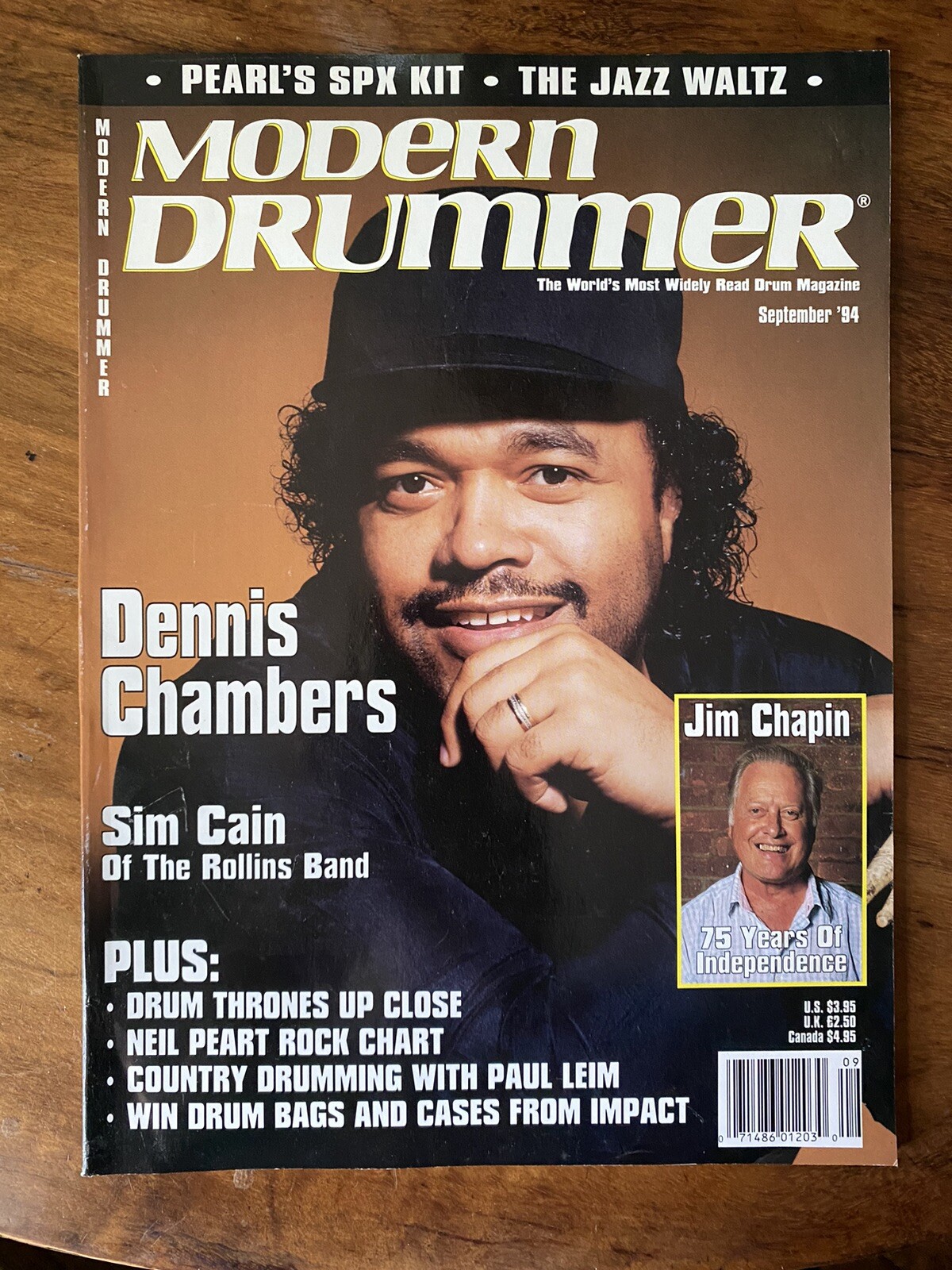 Modern Drummer Magazine September 1994 Dennis Chambers, Sim Cain, SPX ...