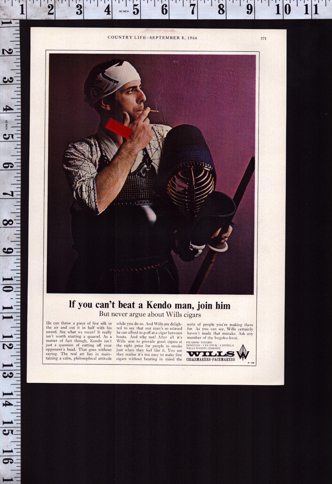 ORIGINAL 1960s WILLS CIGARS ADVERT - 18/19 | eBay