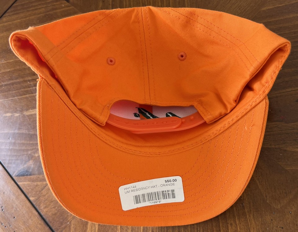 Miami Hurricanes Football Orange “Reactionary” Hat - Brand New Rare ...