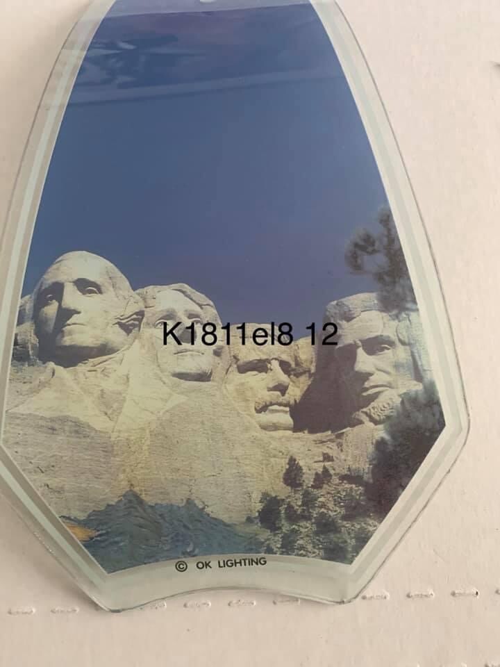 OK LIGHTING TOUCH LAMP REPLACEMENT GLASS 1 Panel Mount Rushmore | eBay