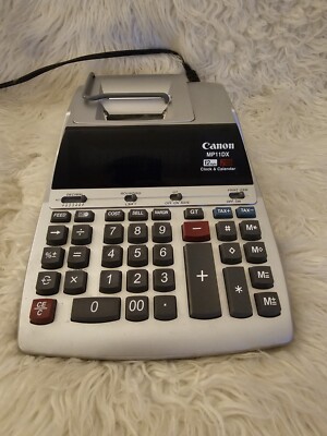 Canon MP11DX Printing Calculator 12 Digit, 2 Color print, Clock ...