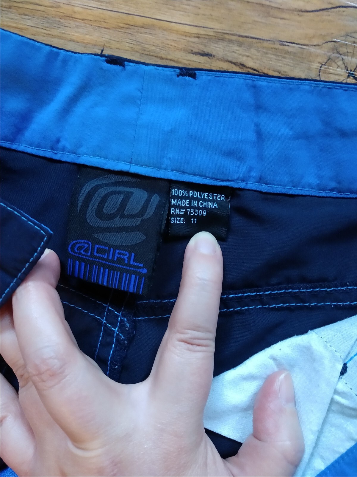 Rare '@Girl' raver parachute pants, 90s UFO, Blue w/ … - Gem