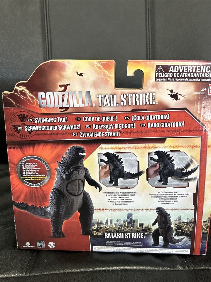 GODZILLA Movie TAIL STRIKE GODZILLA 7" Action Figure Warner Bros Bandai ...