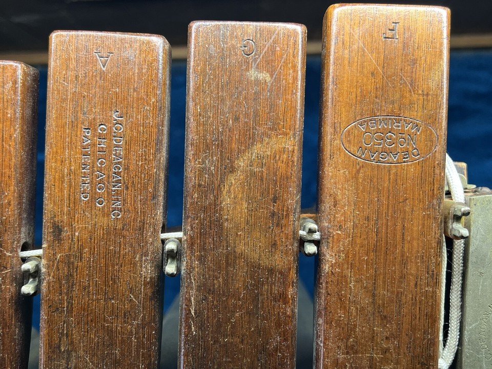 🔥RARE! Antique 1920s DEAGAN ROSEWOOD MARIMBA No. 350 EARLY Last Patent ...