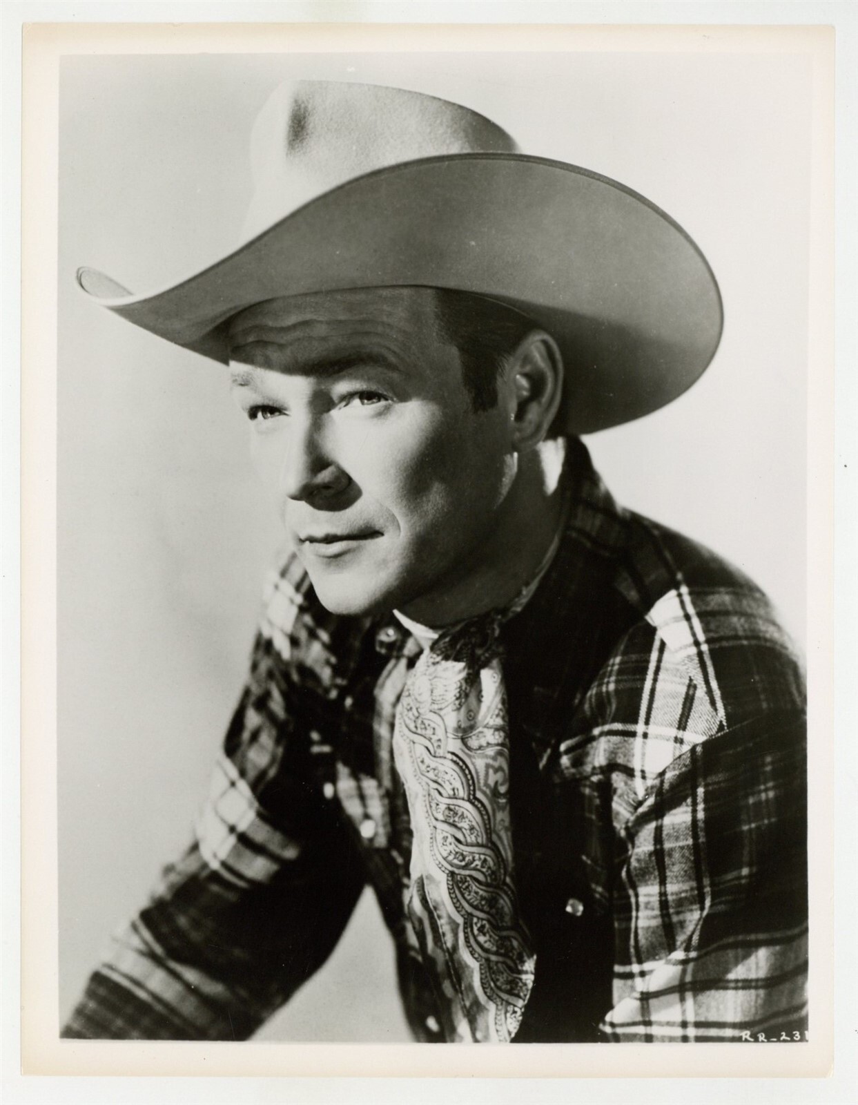 Roy Rogers 1950 Handsome Cowboy Portrait Original Photo TV Western ...