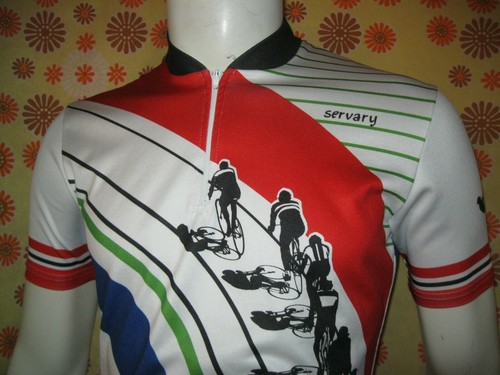 Vintage Ancien MAILLOT BURDIGALA SPORT SERVARY T3 Cycling Team Made in ...