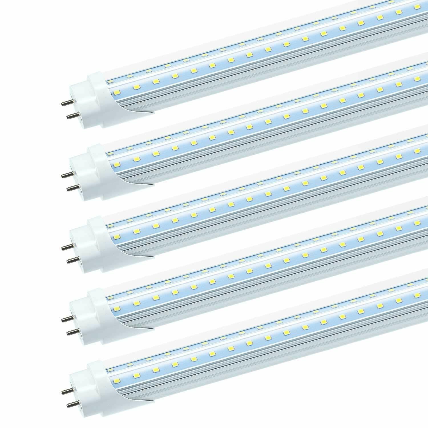 JESLED G13 Bi-Pin T8 4FT LED Tube Light Bulbs 22W/60W 6000LM 4000K ...