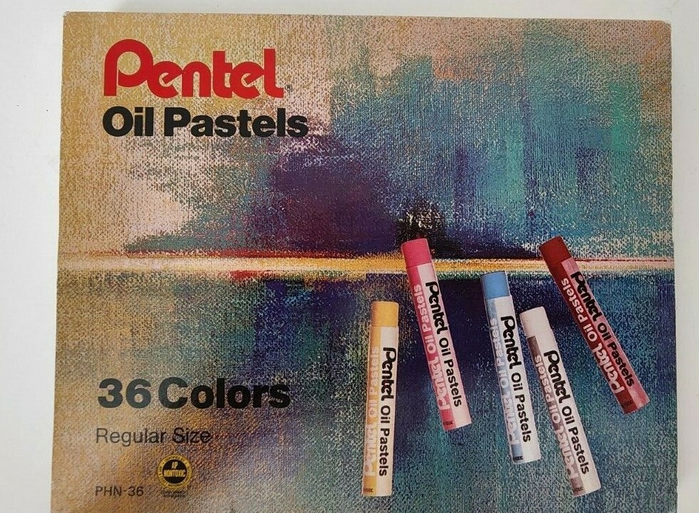 1 PACK OF PENTEL ARTS OIL PASTELS PACKAGE FOR PAPER BOARD OR CANVAS 36 ...