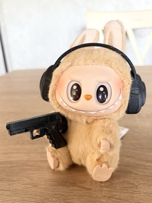 Mini Toy Prop Gun And Headphones Accessory For Labubu | eBay