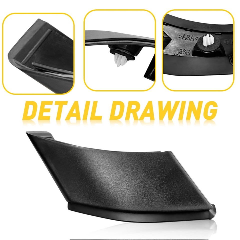 Black Right Trim Panel A-pillar Fit Cover RAV4 Toyota 60117-0R051 2019 ...