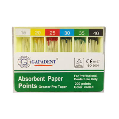 10 Pack Dental 15-40# Endo Root Absorbent Paper Points 0.02/0.04/0.06 ...