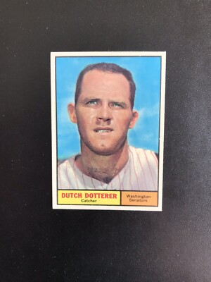 1961 TOPPS #332 DUTCH DOTTERER WAS SENATORS— HIGH END💥*** (wph) | eBay