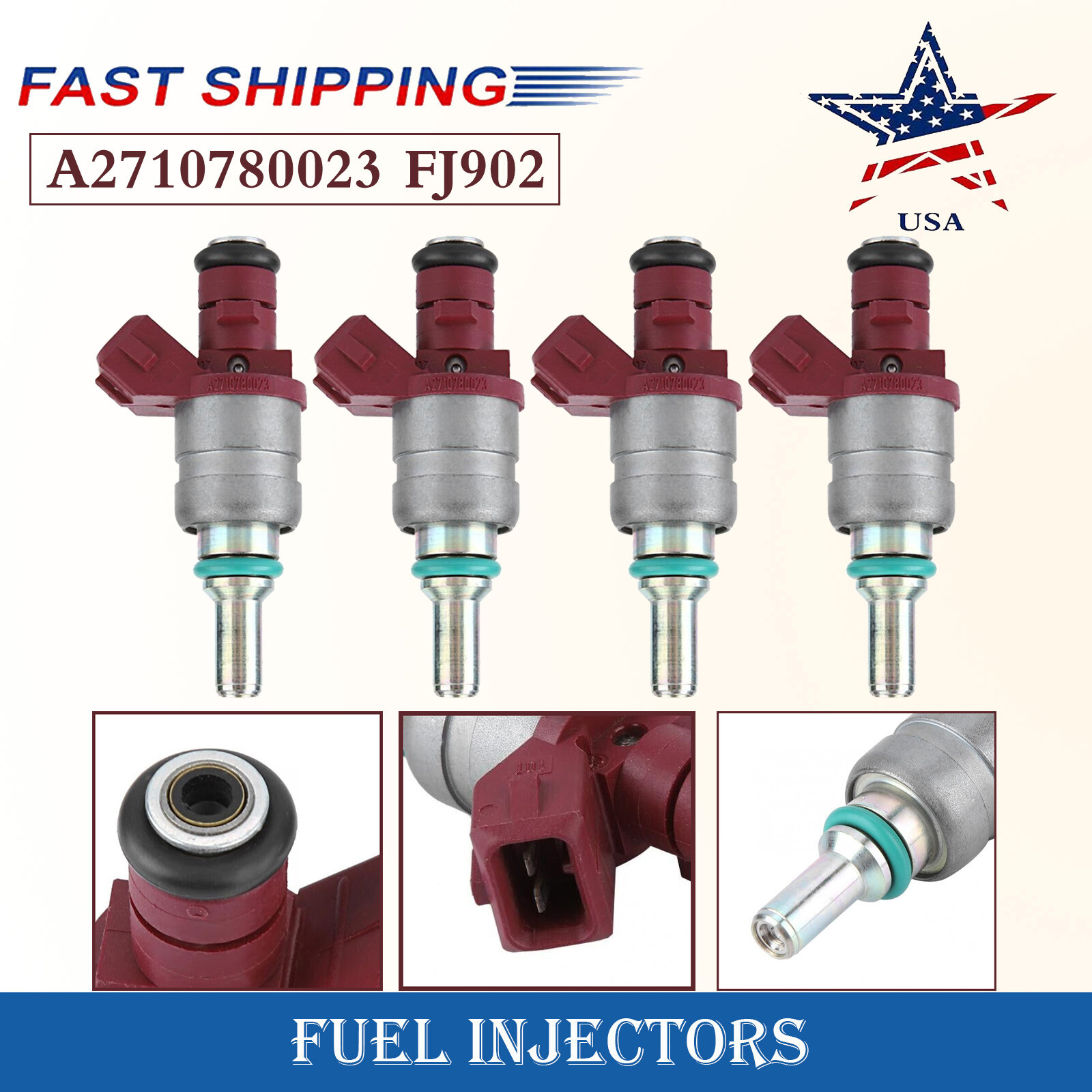 For Mercedes-Benz W203 CL203 S203 C209 W211 S211 R171 1.8L Set 4x Fuel ...