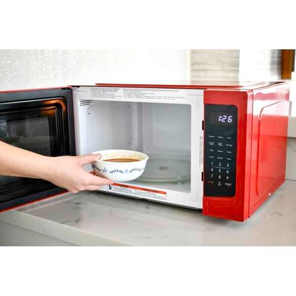 Frigidaire 0.9 Cu Ft Red Countertop Microwave Oven Compact & Powerful ...