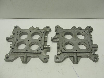 (2) Demo Holley Carburetor Base Plate Holley 4150 Double Pumper ...