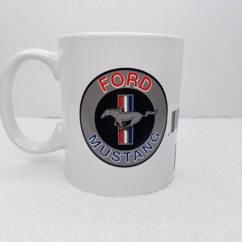 Ford Mustang 16 oz Coffee Mug Ceramic White Mustang Logo | eBay
