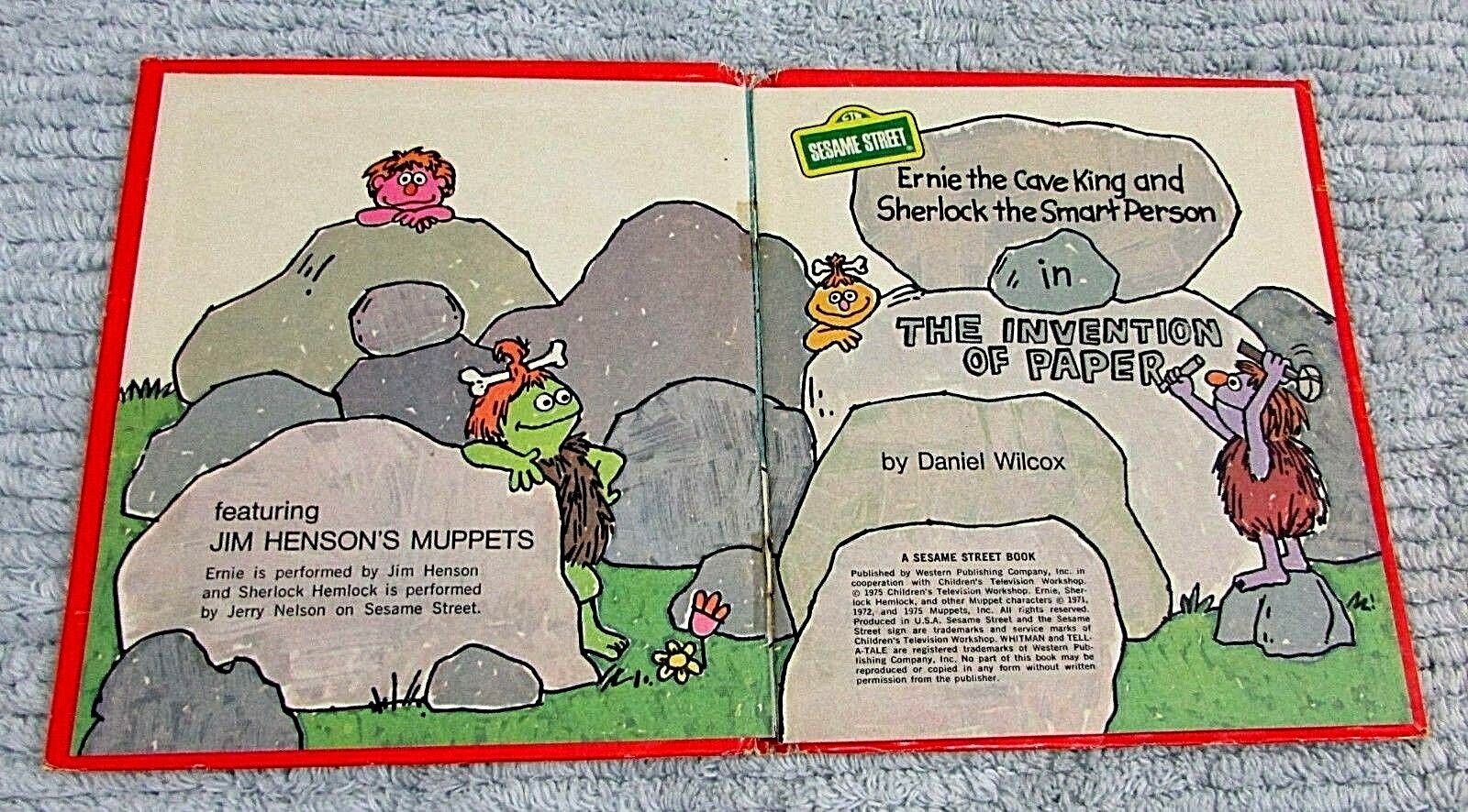 1975 Sesame Street Ernie Cave King Sherlock Smart Person Invention ...